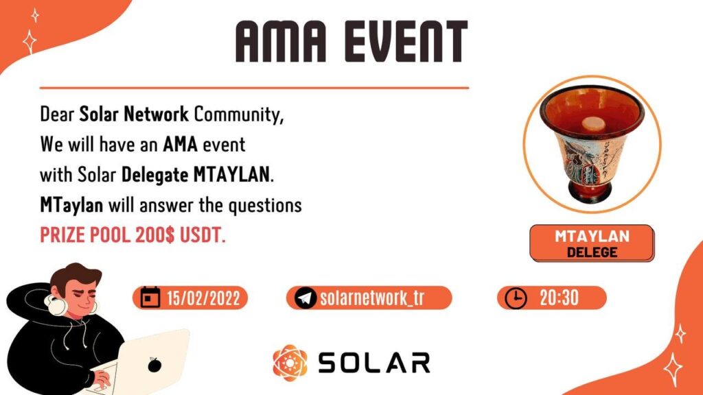 Solar Türkiye X Delegate Mtaylan AMA Event! - Solar Library