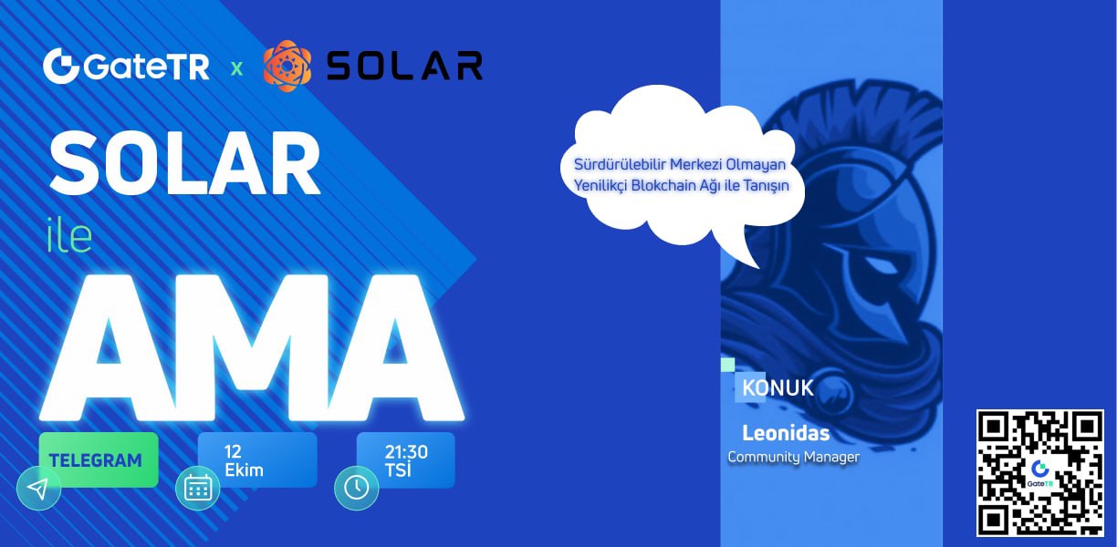 SOLAR Admin Leonidas X Gate io Turkish AMA Event! - Solar Library